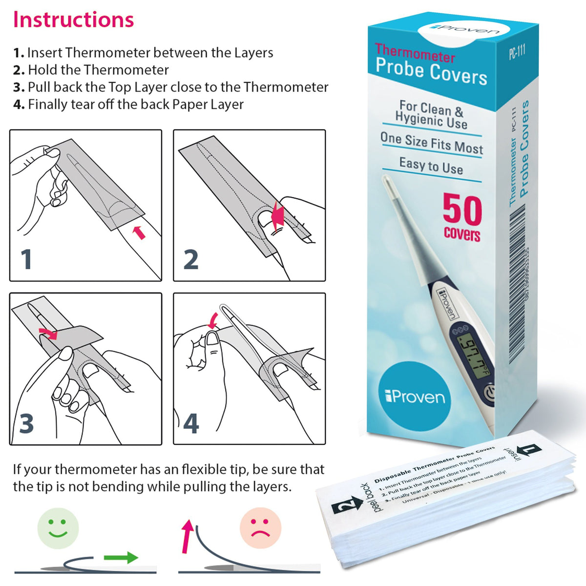 disposable thermometer covers